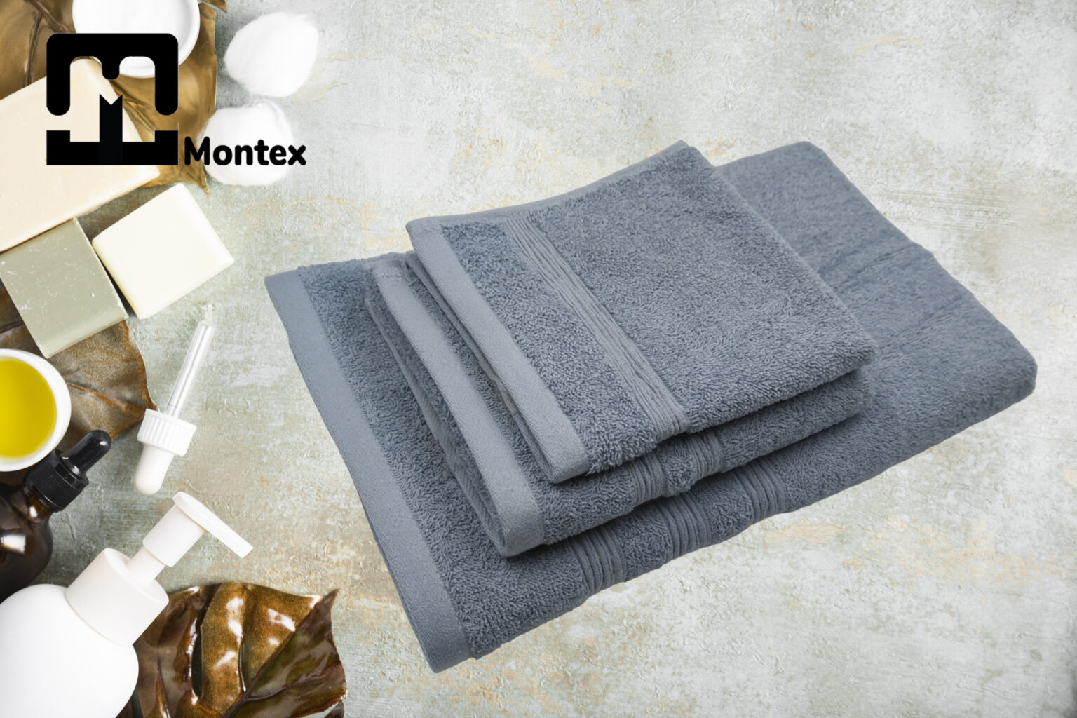 MONTEX VC BATH, HAND AND FACE TOWEL – TURQUOISE – MONTEX