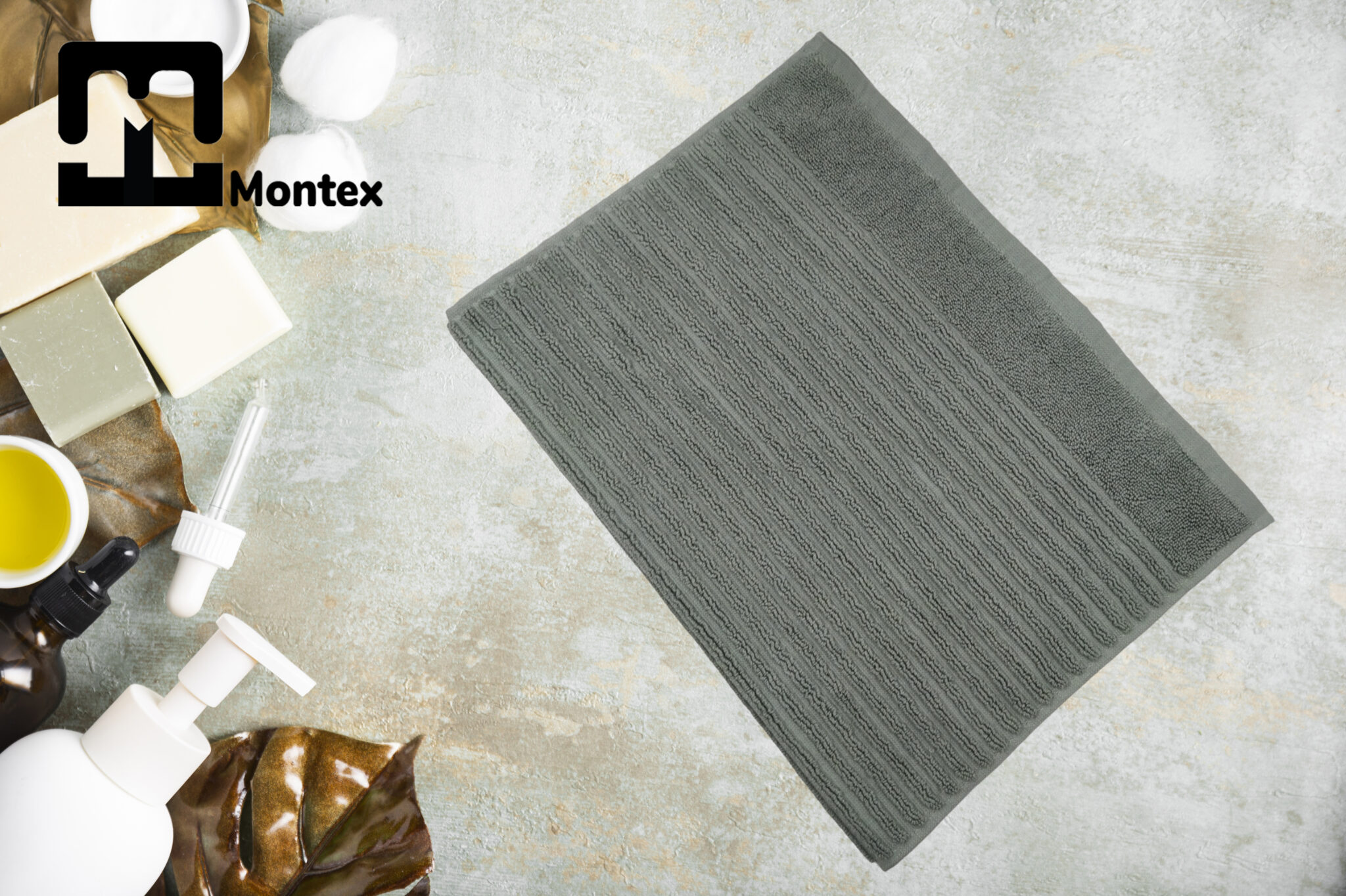 MONTEX MTQL4060 TOWELLING BATH MAT 40cm x 60cm – GREEN – MONTEX